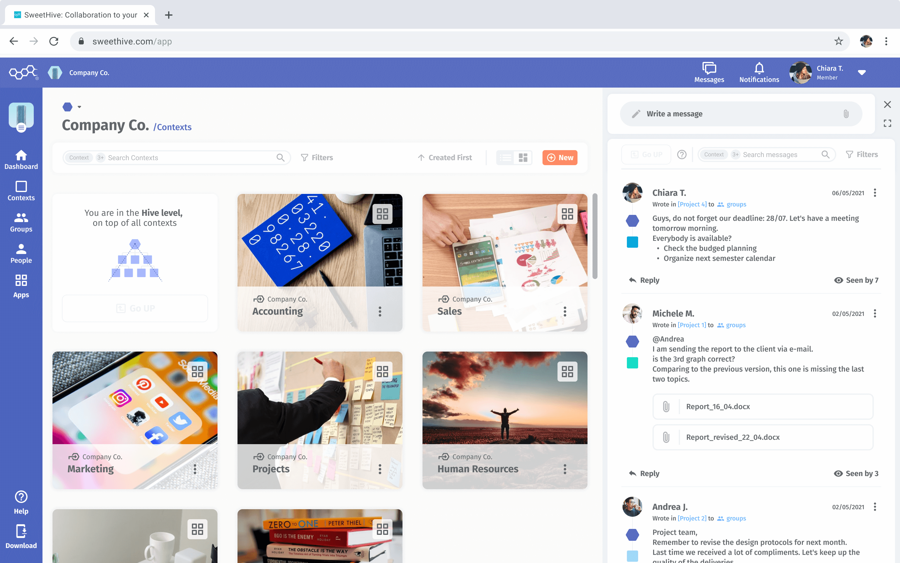 Contexts: the new way of organising your work environment - SweetHive